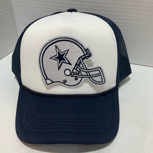 Accessories | Navy And White Dallas Cowboy Trucker Hat | Poshmark